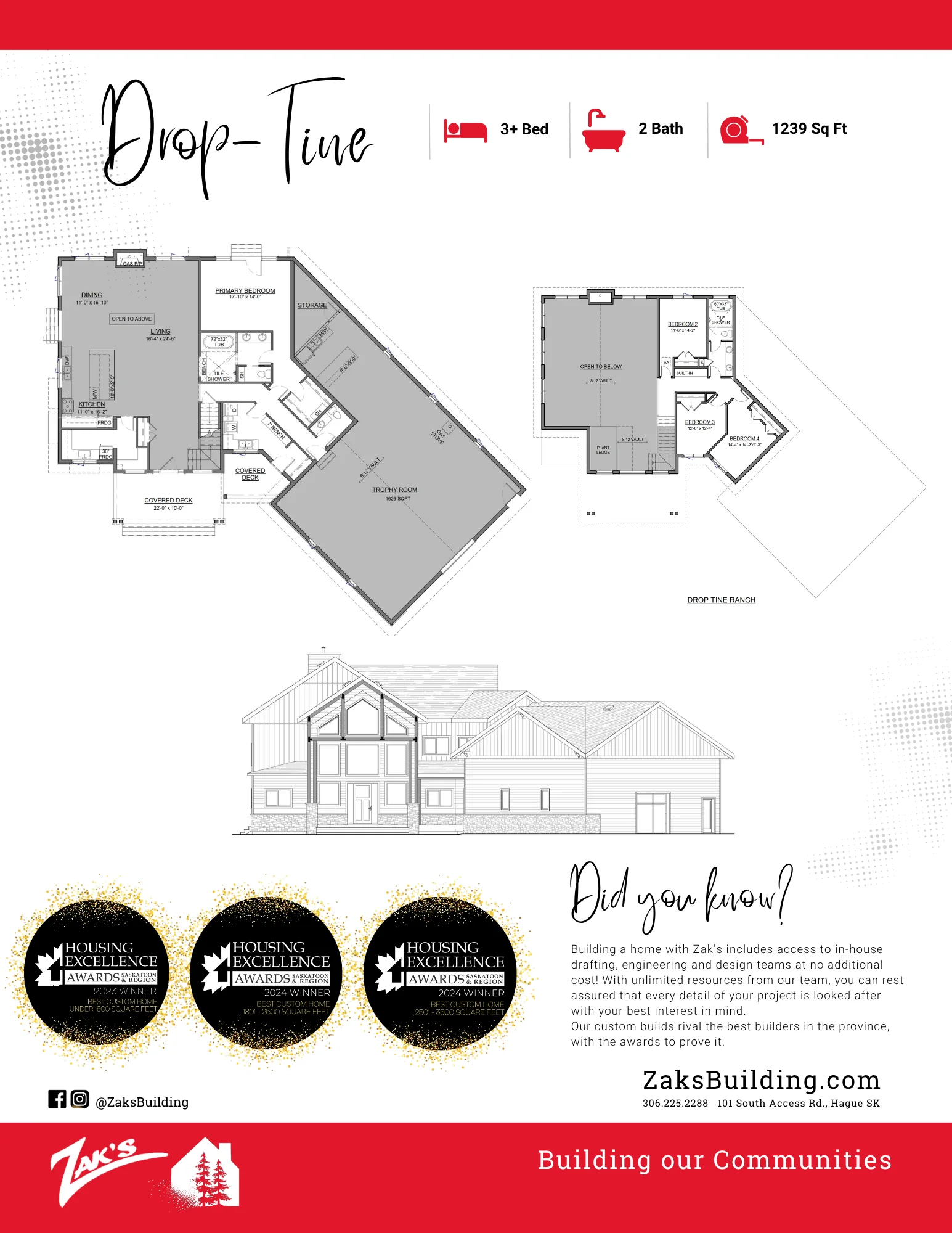 Drop-Tine Ranch - Zak's Building
